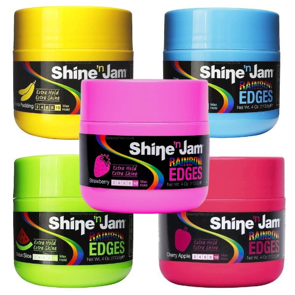 Ampro Shine 'n Jam Rainbow Edges - Strawberry 4oz | BeautyFlex UK