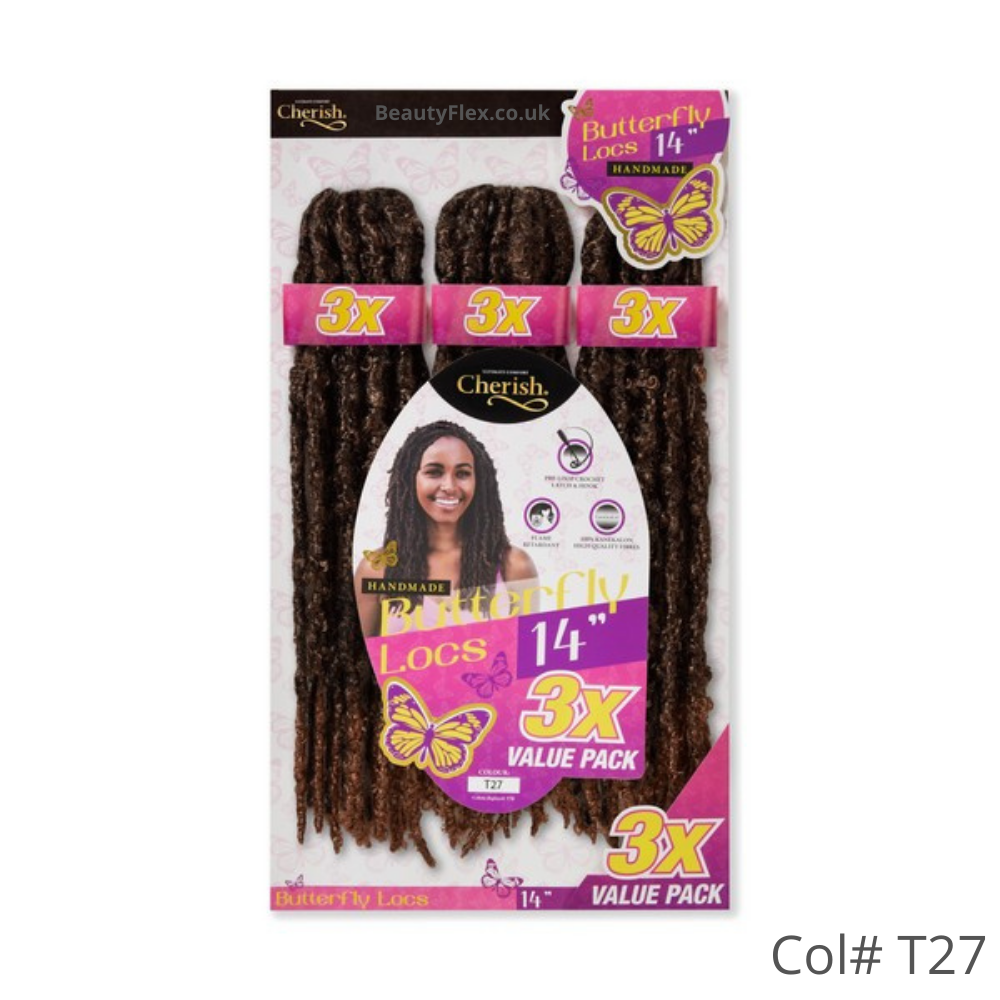 Cherish Butterfly Locs Crochet Hair 3x 14 inch | BeautyFlex UK