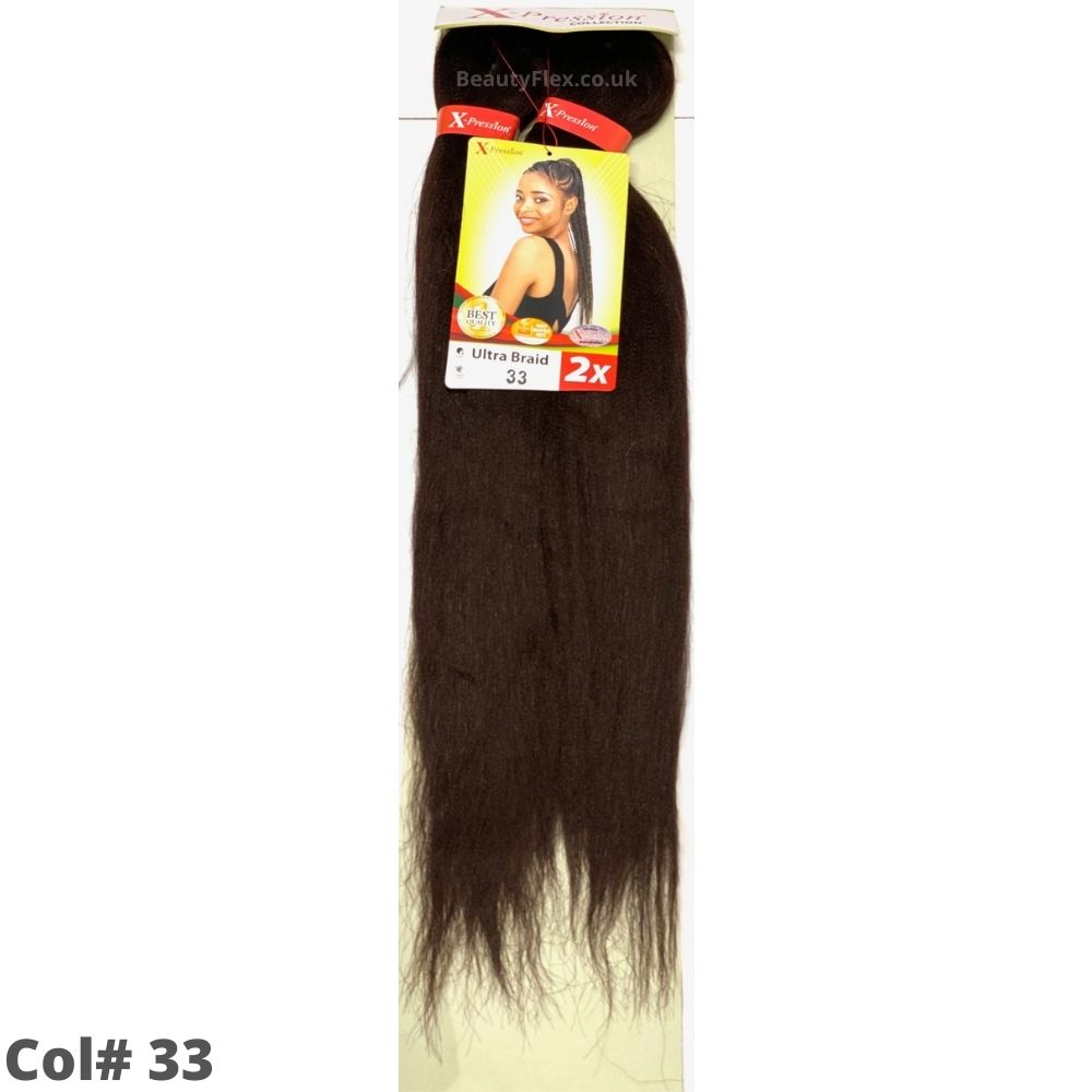 Xpression Ultra Braid Pre-Stretched Braiding Hair Extensions 46 inch ...