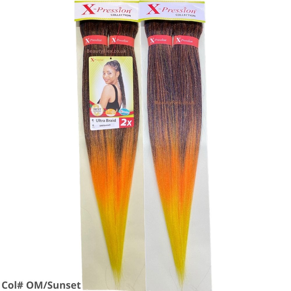 Xpression Ultra Braid Pre-Stretched Braiding Hair Extensions 46 inch ...