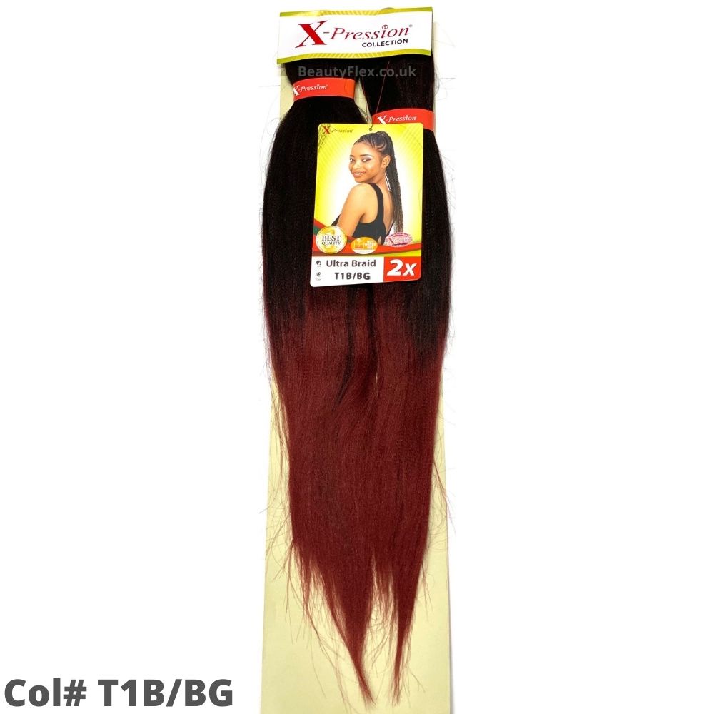 Xpression Ultra Braid Pre-Stretched Braiding Hair Extensions 46 inch ...